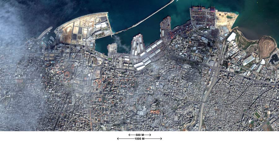 Lebanon Beirut Google Maps large paper google maps - Lebanon Post Card