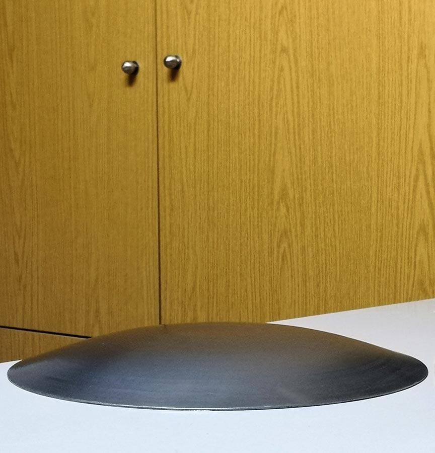 Traditional Lebanese Saj metal iron plate, baking Lebanese bread